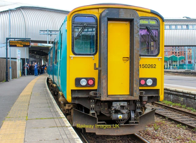 RAILWAY PHOTO CLASS 150 DMU 12x8 (A4) Sprinter DMU stands at Newport ...
