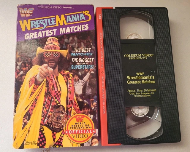 WWF WRESTLEMANIA GREATEST Matches 1992 Coliseum Wrestling VHS £8.12 ...