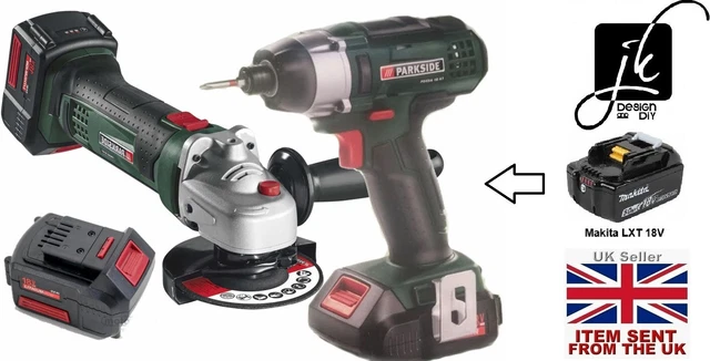 ADAPTER FOR PARKSIDE PDSSA-18 A1 Tools to fit Makita LXT 18V Battery £ ...