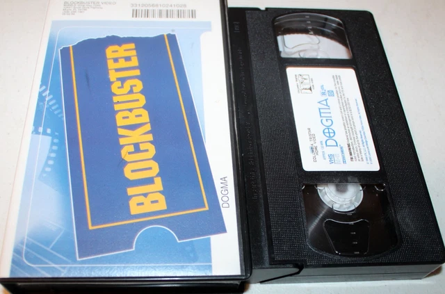 DOGMA (VHS, 1999 with Blockbuster Rental Case) Kevin Smith, Matt Damon ...