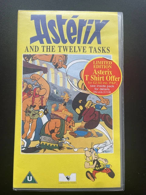 ASTERIX AND THE Twelve Tasks (VHS) 1976 Animated Vintage Movie Classic ...