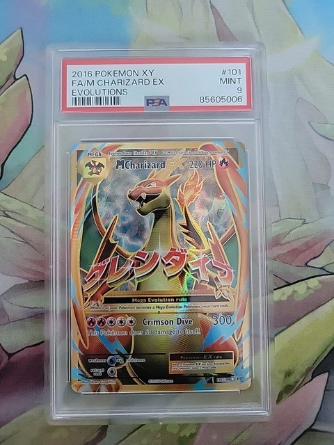 2016 POKÉMON XY Evolutions M Charizard Ex Full Art 101/108 Rare PSA 9 comme neuf EUR 50,72 ...