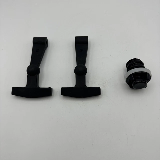 BLACK REPLACEMENT COOLER Latch Drain Plug Combo Pack Compatible with ...