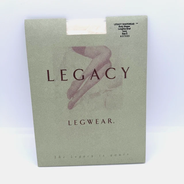 LEGACY LEGWEAR IVORY Size E Longline Brief Body Shaper Shapewear A37555 ...
