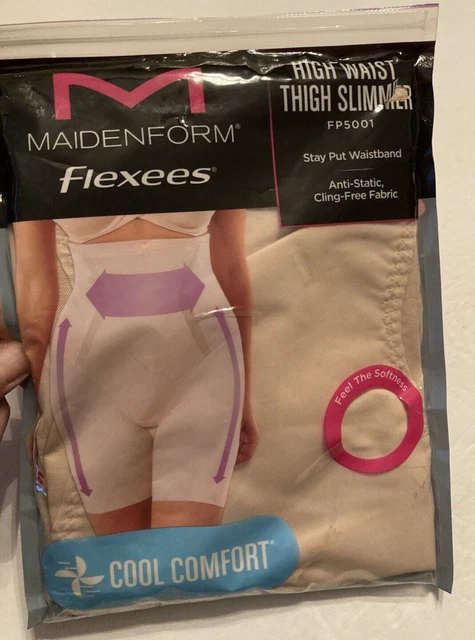 MAIDENFORM FLEXEES SHAPES Cool Comfort Firm High Thigh Slimmer FP5001 ...