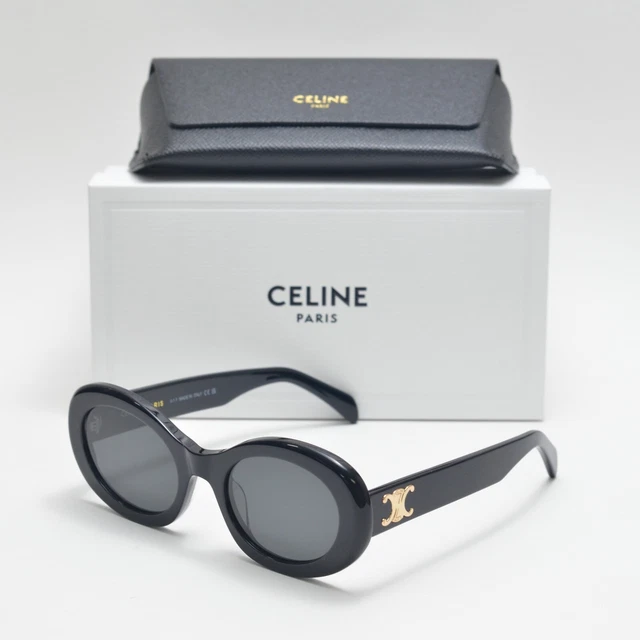 LUNETTES DE SOLEIL ovale femme Céline CL40194U monture noire EUR 198,38 ...