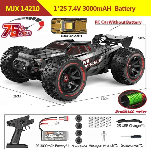 MJX HYPER GO 14210 V3 RC Truck Buggy Car 1/14 Brushless 45 & 75KPH 2S or 3S LiPo £134.87 ...