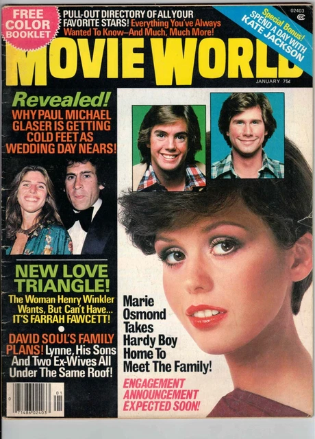VINTAGE MAGAZINE MOVIE World 1978 Marie Osmond David Soul Henry Winkler ...