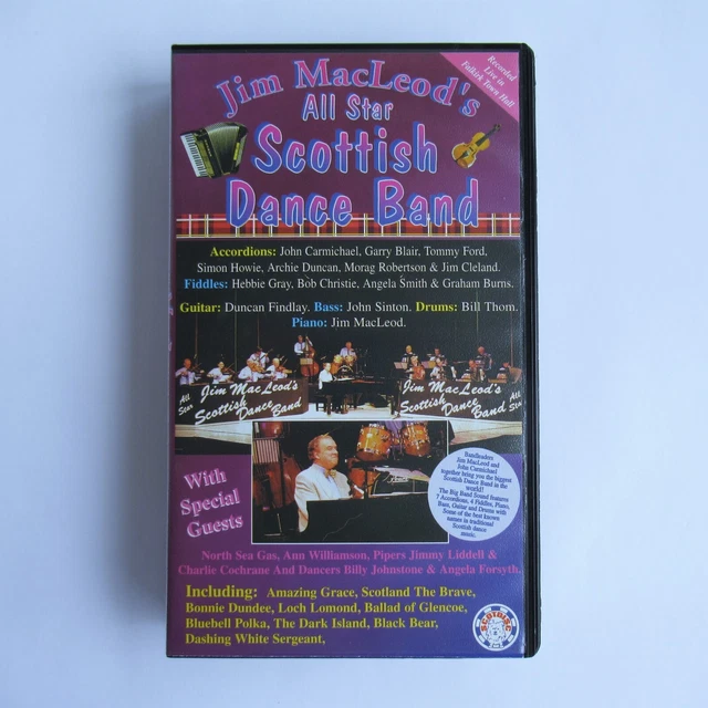 JIM MACLEOD'S ALL Star Scottish Dance Band 1996 VHS Video Cassette ...