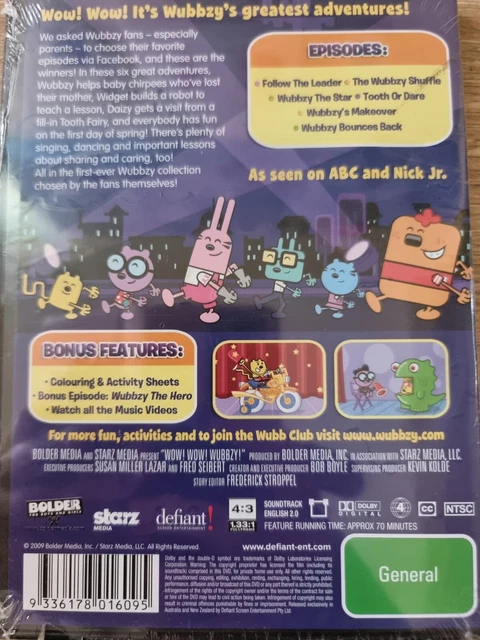 WOW WOW WUBBZY The Best Of Wubbzy DVD New Sealed Region 4 $15.00 ...