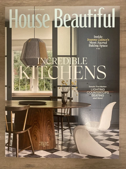 HOUSE BEAUTIFUL MAGAZINE JULY AUGUST 2025 garden Living decor style ...