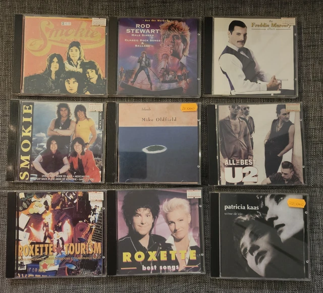 9 CD SAMMLUNG, Roxette, Smokie, Patricia Kaas, Freddy Mercury, Mike Oldfield EUR 9,00 - PicClick DE