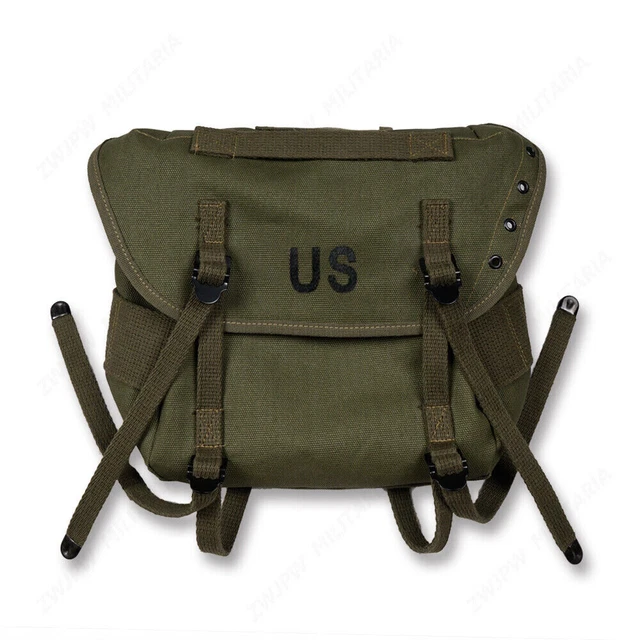 BAG VIETNAM WAR Us Army Field Gear Combat M56 M1956 Butt Pack Backpack ...
