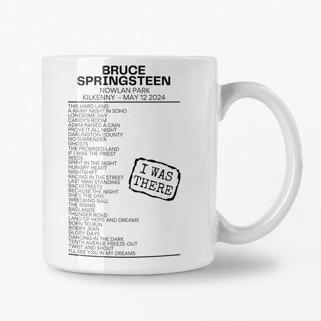 BRUCE SPRINGSTEEN KILKENNY 12. Mai 2024 Replik Setlist Becher - I Was ...