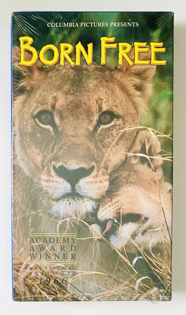 BORN FREE (VHS Video, EP Extended Play Version, 1995) Columbia New ...