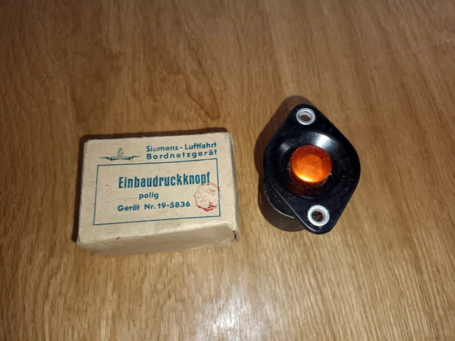 WW2 GERMAN LUFTWAFFE Bf-109K Aircraft Instrument Panel Circuit breaker ...