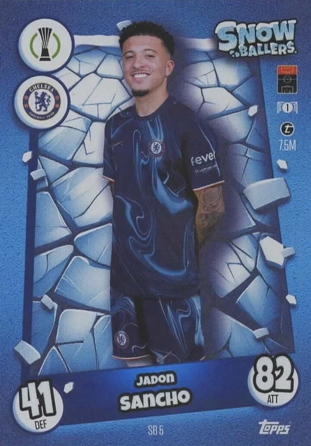 TOPPS MATCH ATTAX Champions League 2024/2025 SB 5 Snow Ballers Jadon ...