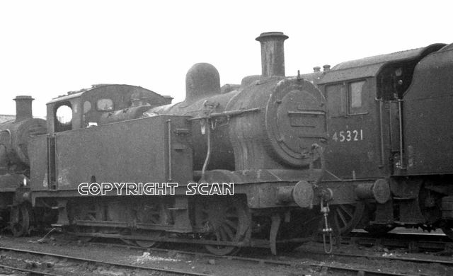 RAILWAY STEAM PHOTO. 47445 & 45321 LMS ON SHED @ CREW £2.99 - PicClick UK