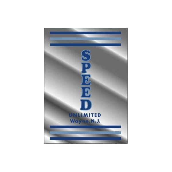 THRUSTER - SPEED unlimited Head Tube - BLUE on CHROME decal - old ...