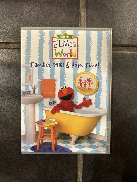 SESAME STREET ELMO’S World Families Mail & Bath Time DVD (Thin Cover ...