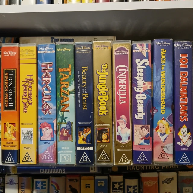 10X WALT DISNEY Classics VHS Bundle- Jungle Book Tarzan Lion King ...