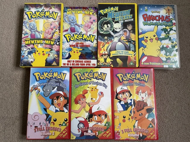 VINTAGE POKEMON VHS Bundle 1997 x7 The Movie and Behind The Scenes ...