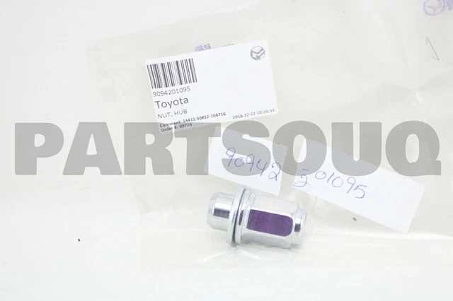 9094201109 GENUINE TOYOTA NUT, HUB (FOR AXLE) 90942-01109 EUR 4,72 ...
