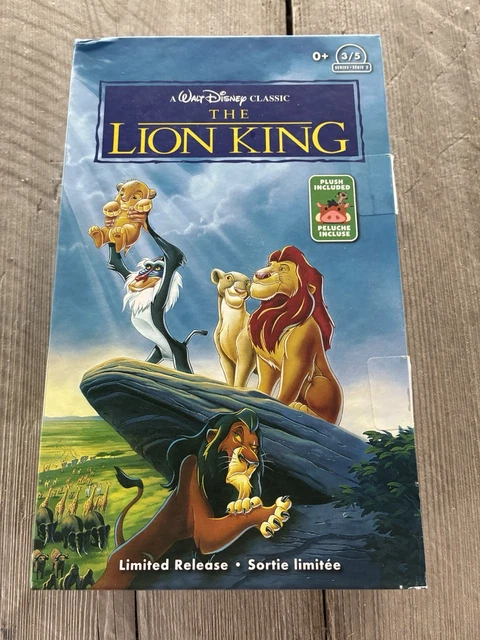DISNEY VHS PLUSH, Timon and Pumbaa, The Lion King, Limited Release ...