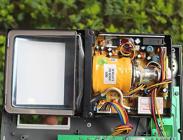 12V MICRO 4& CRT Black White Monitor CRT Screen Electronic Picture Tube ...