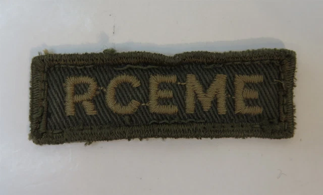 VINTAGE RCEME ROYAL Canadian Electrical Mechanical Engineers Patch ...