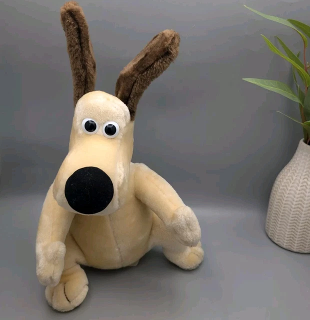 WALLACE AND GROMIT Plush Soft Toy Gromit Dog Raised Ears BBC Born To ...