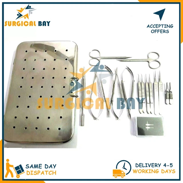 MICRO HAND SURGERY instruments set Micro surgery Surgical instruments ...