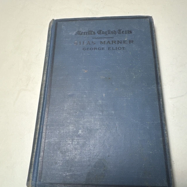 SILAS MARNER by George Eliot Merrill's English Texts 1928 Antique ...