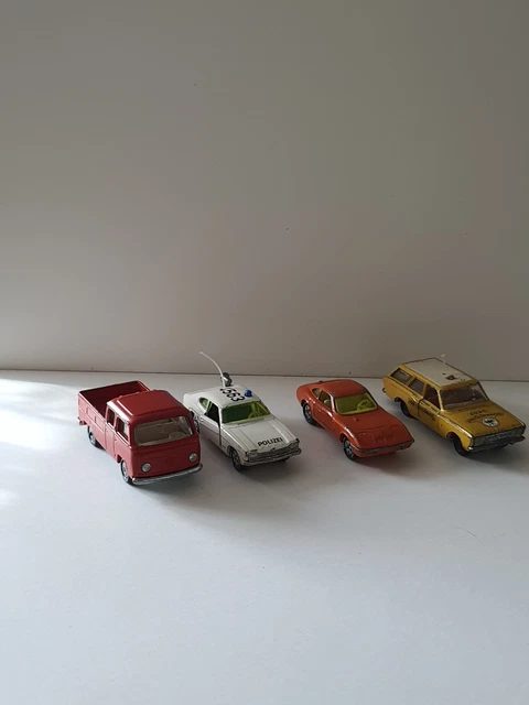 KONVOLUT SIKU V Modelle: Ford Capri Polizei, Ford 17m ADAC, Opel GT, VW ...