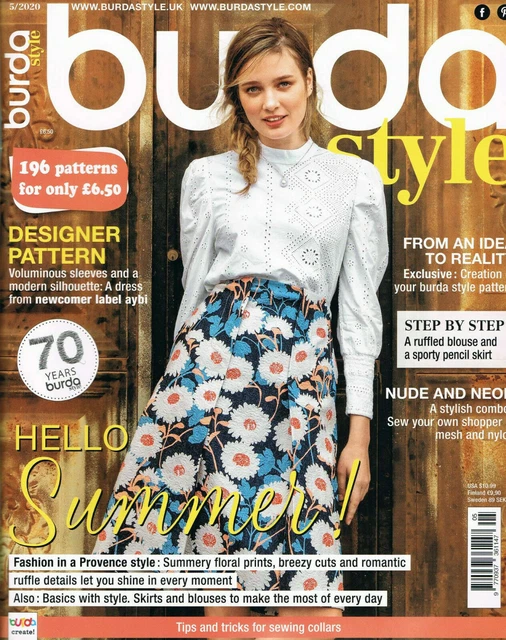 BURDA STYLE MAGAZINE | 5/2020 | 196 Patterns $24.99 - PicClick