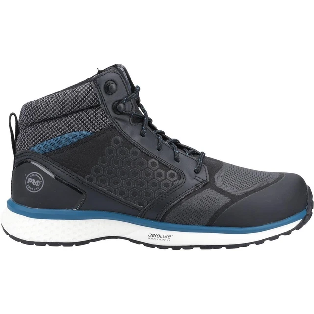TIMBERLAND PRO REAXION Mid Composite Safety Boot Black/Blue £106.04 ...