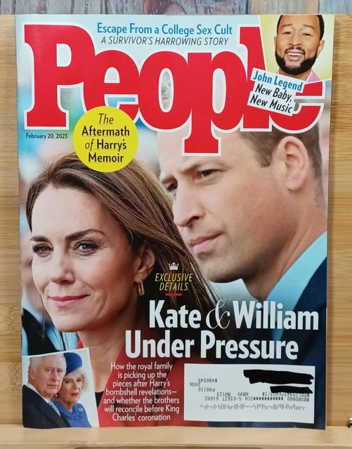 PEOPLE MAGAZINE FEB 20, 2023 Kate & William Under Pressure £2.26 ...