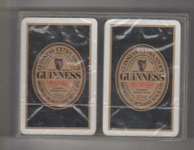 DOUBLE PACK GUINNESS BREWERY PLAYING CARDS BOTH PACKS STILL SEALED £8. ...