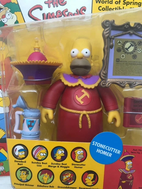 BNIB PLAYMATES INTERACTIVO The Simpsons Serie 10 Stonecutter Homer ...