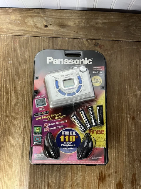 PANASONIC RQ-E25V NEW Still Sealed Cassette Player Am Fm Radio Walkman ...