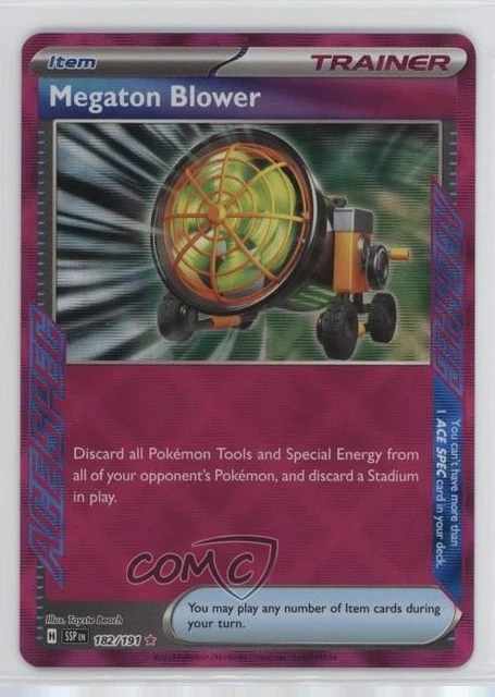 ACE SPEC - Megaton Blower Pokemon SV08: Surging Sparks #182 £4.57 ...