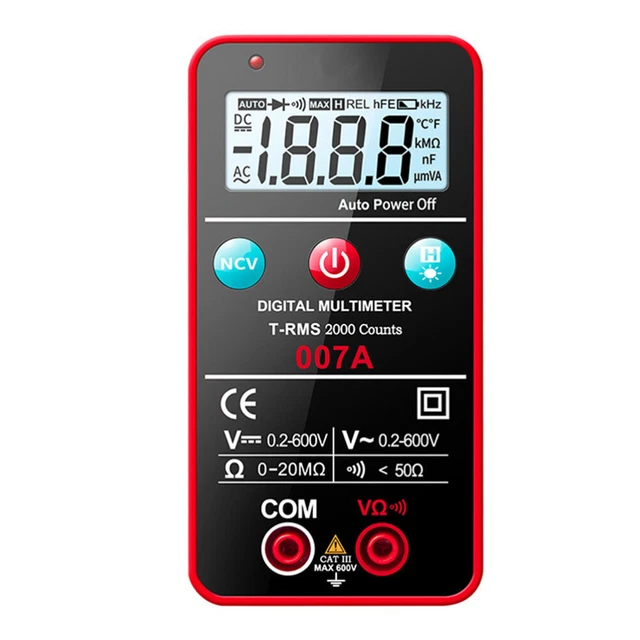 DIGITAL MULTIMETER CONTINUITY Test Diode Voltage Tester Ammeter ...