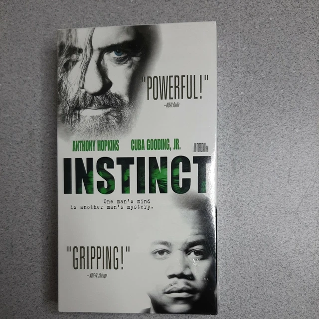 INSTINCT VHS 1999 Anthony Hopkins Cuba Gooding Jr NEW Factory Sealed ...