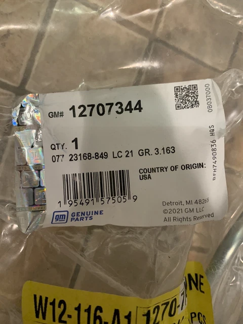 GENUINE GM FUEL High Pressure Pipe 12707344 $40.00 - PicClick