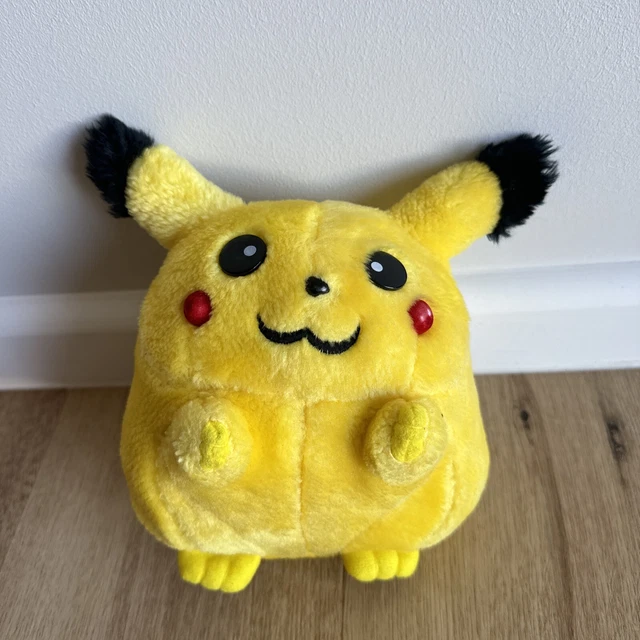 RARE VINTAGE TOMY Nintendo Pokemon Fat Pikachu Plush 22 cms Rattles $75 ...