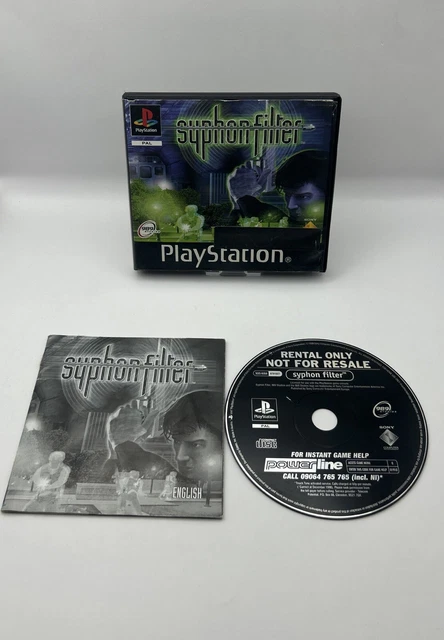 SYPHON FILTER PS1 Sony PlayStation 1 1999 Rare Ex Rental Complete CIB ...