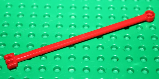 LEGO RED HINGE bar 12L with 3 Fingers ref 2375 set 6398 6558 Shark Cage ...