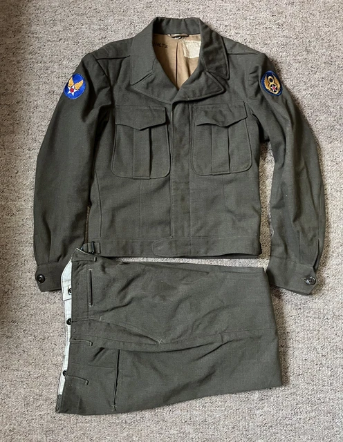 ORIGINAL USAAF 8TH Air Force Ike Jacket Uniform with Trousers £68.30 ...