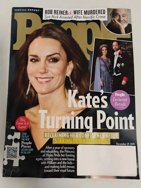 PEOPLE MAGAZINE DECEMBER 29, 2025 KATE'S TURNING POINT Bob Reiner +Wife ...