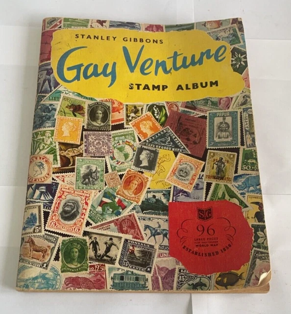 STANLEY GIBBONS GAY Venture Stamp Album With Collection Of Stamps £4.95 ...